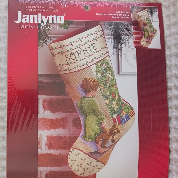 Janlynn Office Janlynn Cross Stitch Christmas Morning Stocking Kit